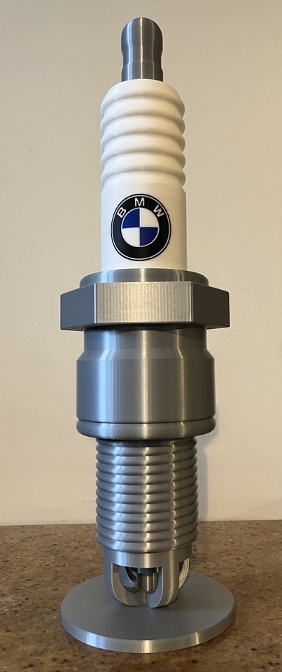Giant BMW 3D Printed Spark Plug / Man Cave / Garage Art / Fun Thing To ...