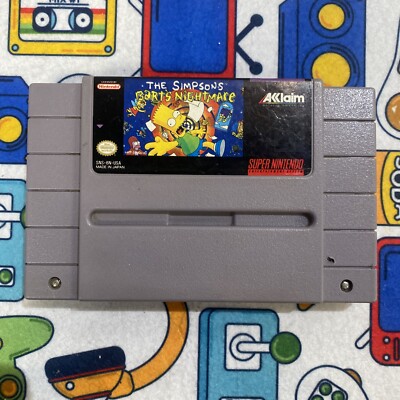 The Simpsons: Bart's Nightmare (Super Nintendo Entertainment System ...