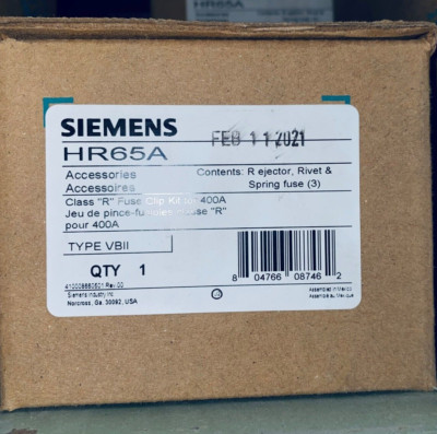 SIEMENS HR65A CLASS R FUSE CLIPS 400A NEW READY TO SHIP | eBay