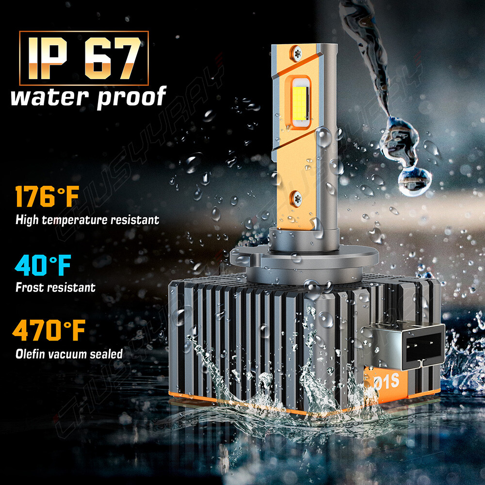 LED Headlight Bulbs Conversion Kit White For 2005-2013 Corvette C6 High ...