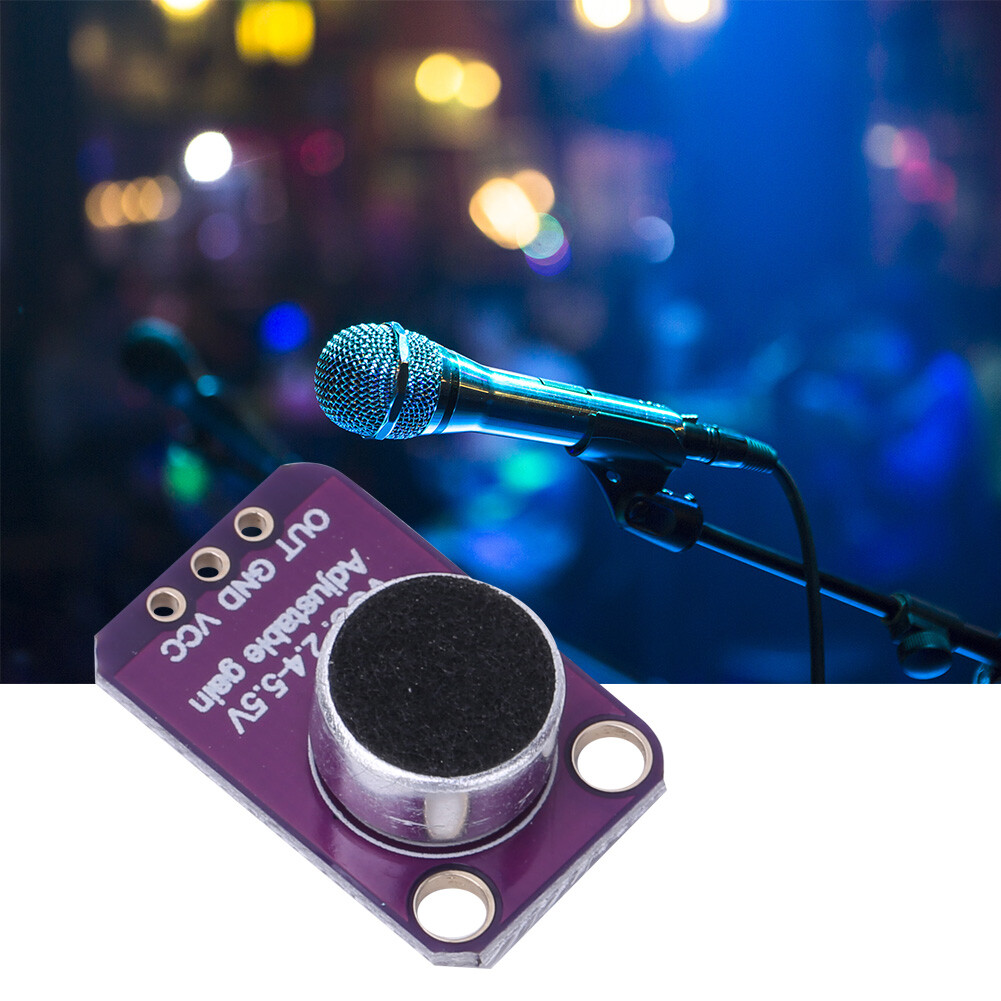 MAX4466 Microphone Amplifier Module Sound Sensor 2.4V To 5.5V ...