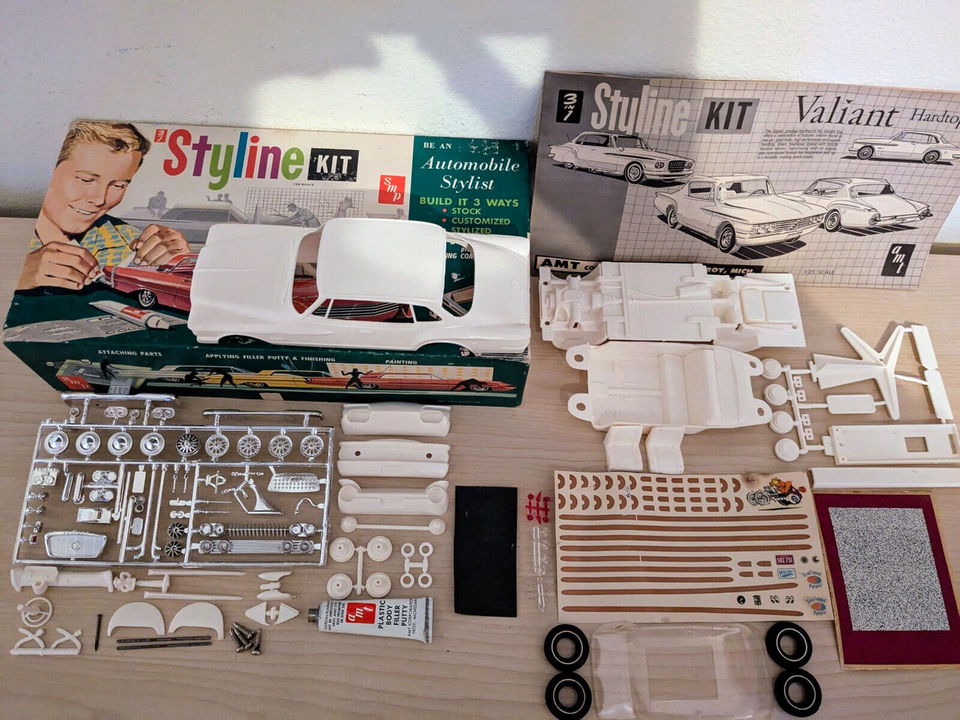 SUPER RARE! *ORIGINAL VINTAGE AMT PLYMOUTH VALIANT STYLINE KIT ...