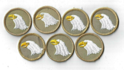 Lot of 7 EAGLE Patrol Patches Modern Tan Authentic Ready To Use [PH548 ...