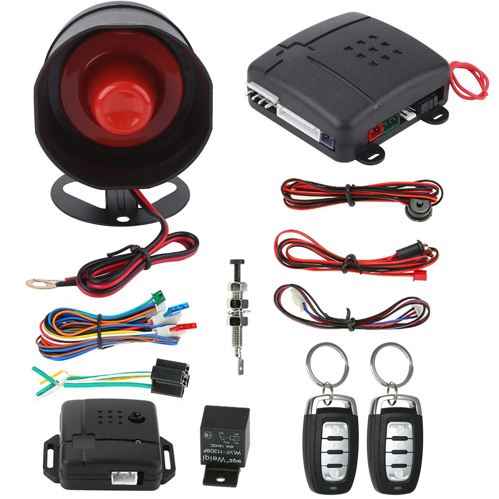 Tonerprof Car Protection Car Alarm System With Remote Keyless Entry ...