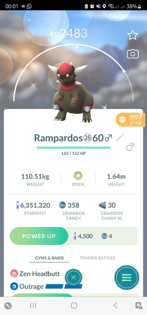 Pokemon Rampardos Evolution