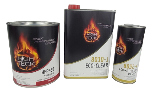 Victory Red Basecoat Paint GM WA9260 & 8030 Clearcoat High Teck HFP450 ...