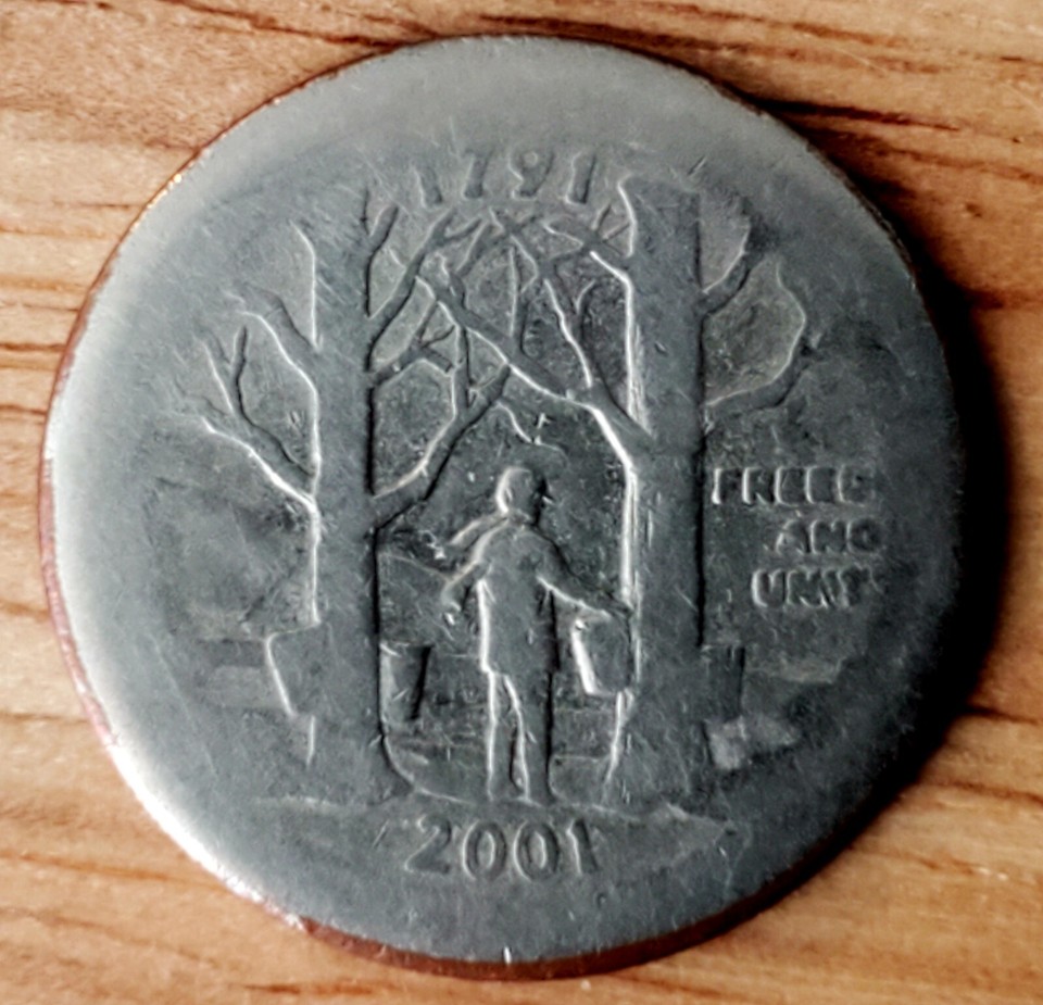 2001 D Vermont (Freedom and Unity) State Quarter ERROR Coin | eBay