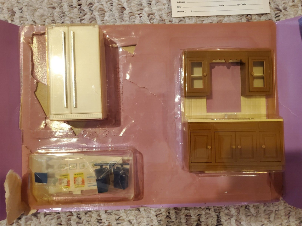 Vintage 1982 Craft Master Sounds Like Home Dollhouse - Kitchen Set ...