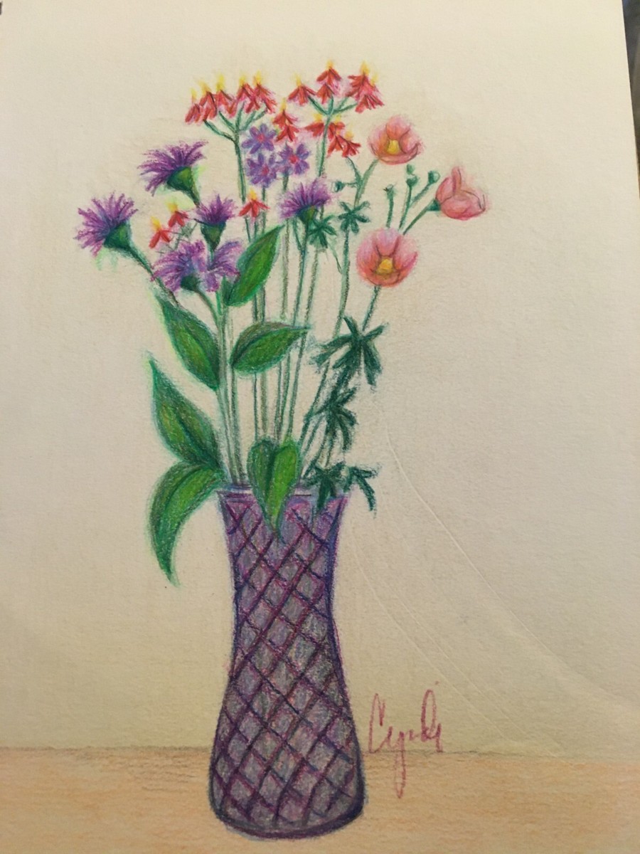 Vase Drawing Color