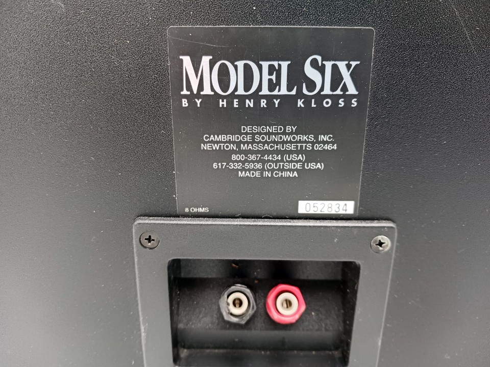 Pair Cambridge SoundWorks Model Six 6 Speaker Wood Grain Great Shape | eBay