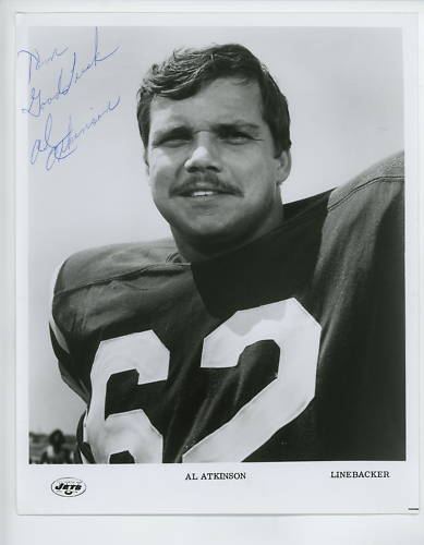 Al Atkinson Signed Autographed 8 X 10 Photo New York Jets To Tom | eBay