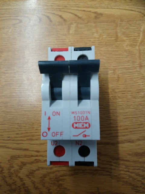 Eaton MEM 100a Isolator 2 Pole Main Switch MS1001N for sale online | eBay