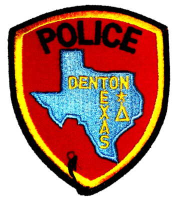 DENTON – POLICE - TEXAS TX Sheriff Police Patch STATE SHAPE OUTLINE ...