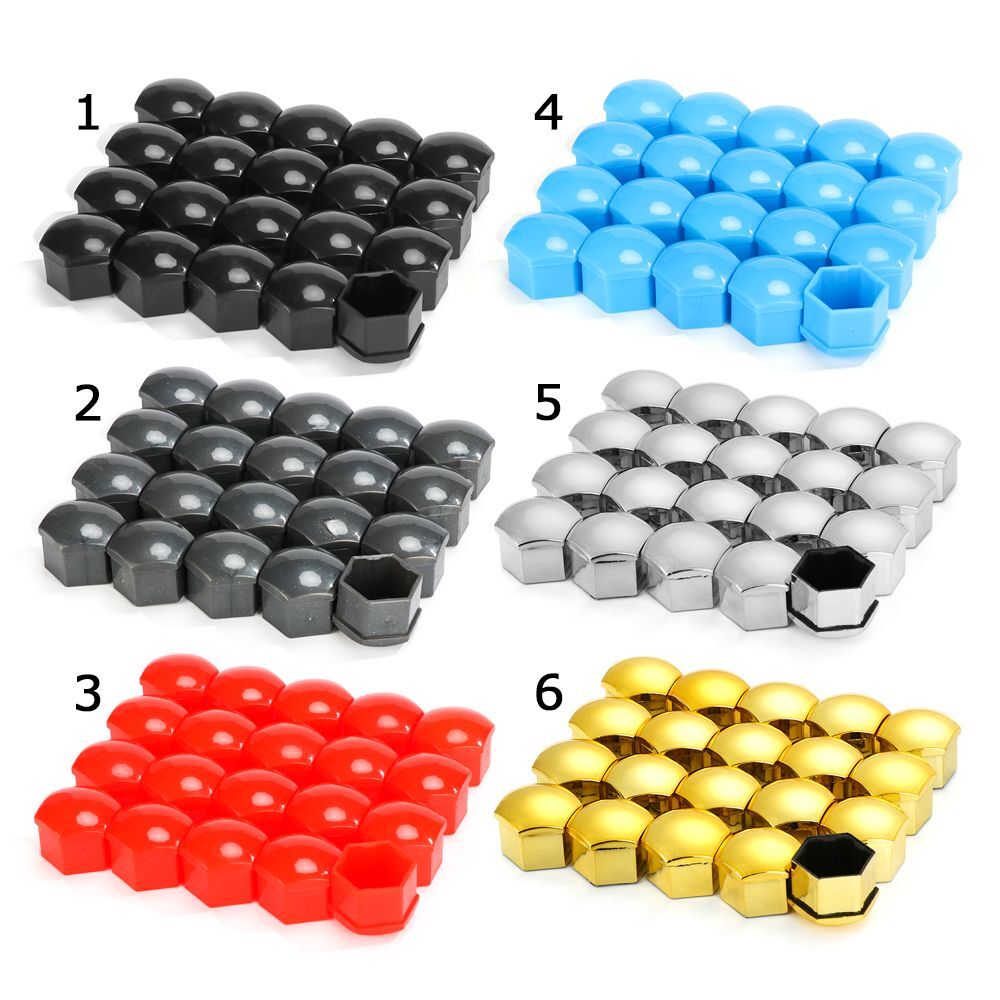 Anti-Rust Car Tyre Nut Bolt Auto Hub Protection Covers Caps Car Wheel ...