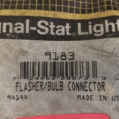 Signal Stat 9183 Flasher Bulb Socket Connector Plug SHIPS FREE!! | eBay