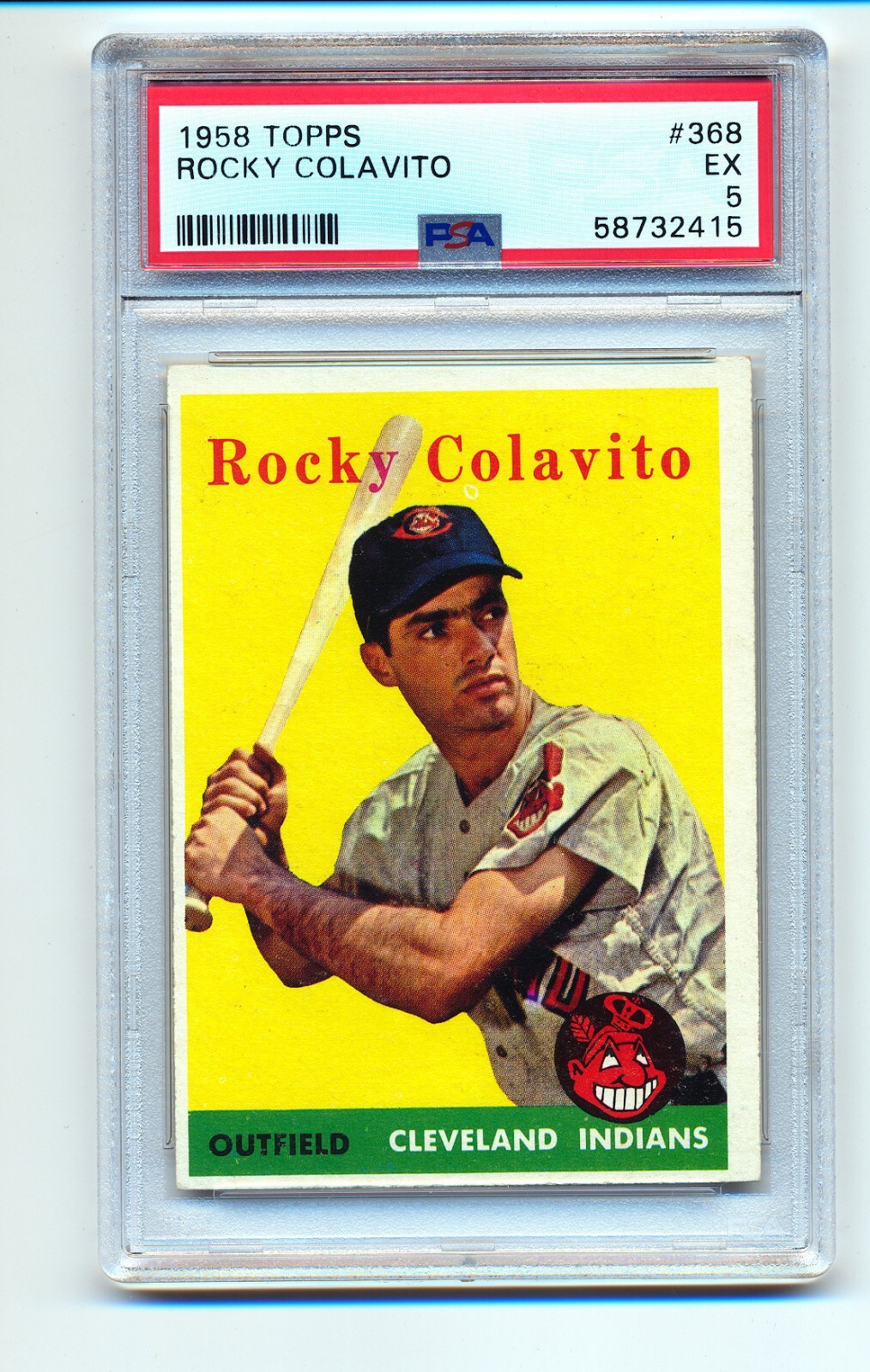 1958 TOPPS #368 ROCKY COLAVITO PSA 5 EX | eBay