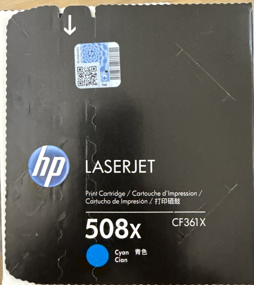 Genuine HP 508X/CF361X Cyan High-yield Toner Cartridge, M552 & M553 | eBay