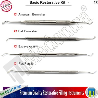 X4 Restorative Filling Excavator Hollenback Anatomical Amalgam Carver ...