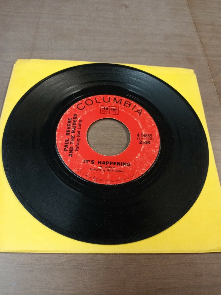 Paul Revere And The Raiders Cinderella Sunshine It's Happening 45 ...