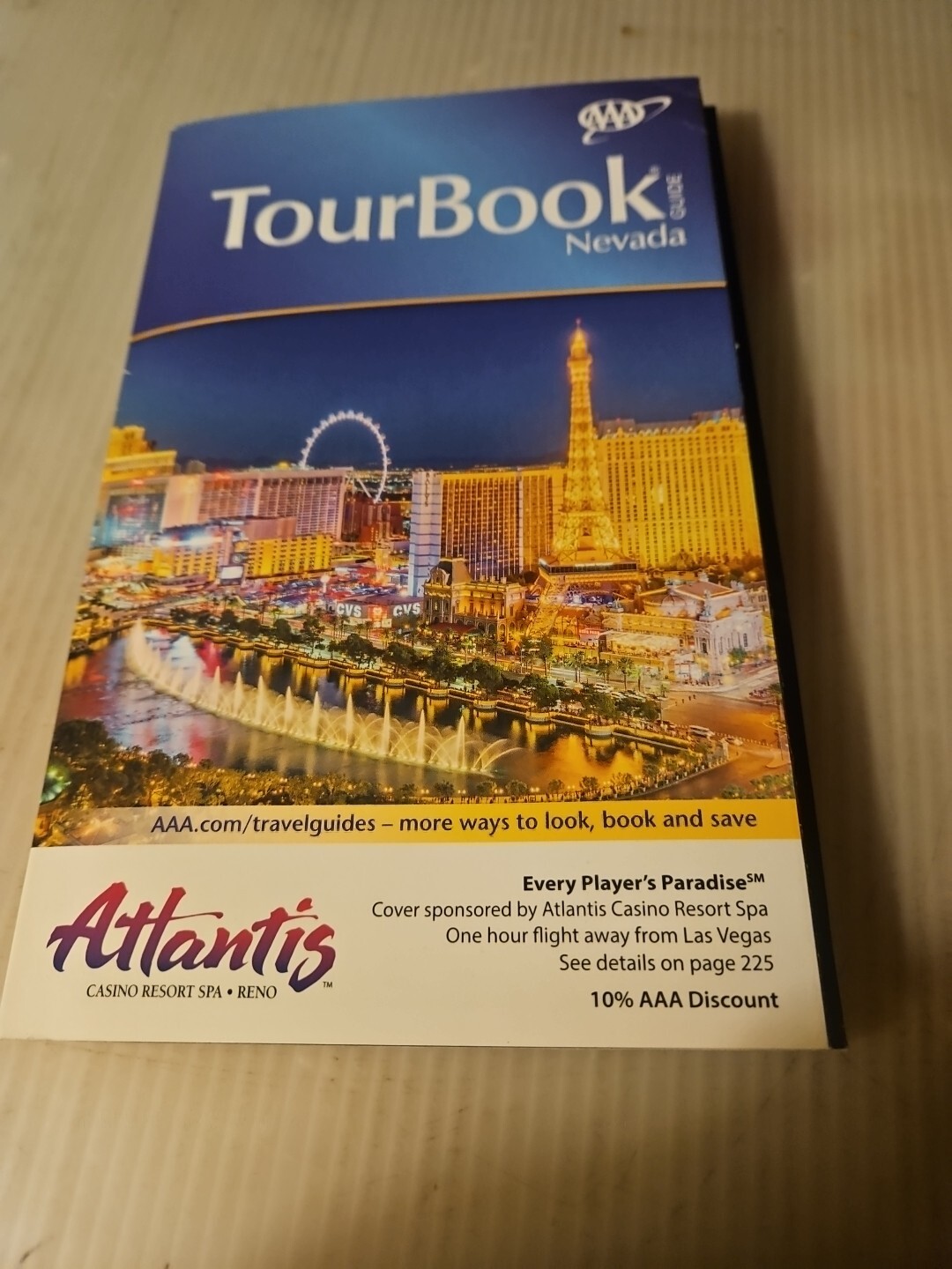 2018 AAA Tourbook State Of Nevada, Complete Guide Of Travel Information ...