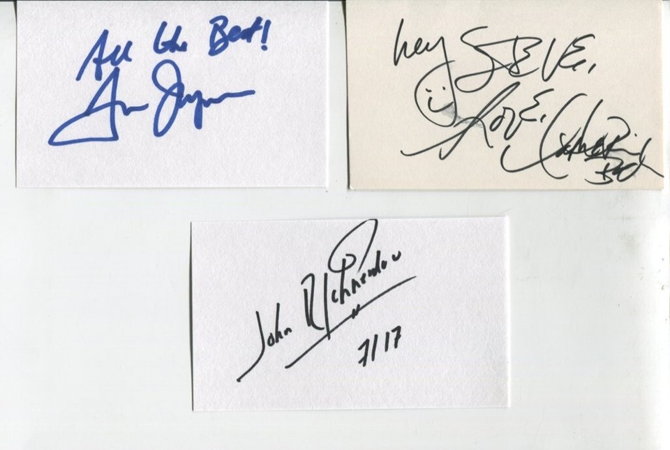 dukes of hazzard JOHN SCHNEIDER tom wopat CATHERINE BACH signed ...