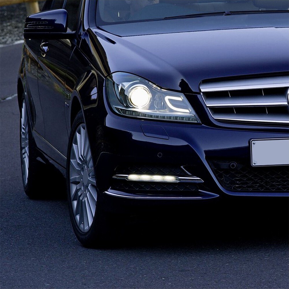 LED Daytime Running Fog Lights For Mercedes 2007-2014 W204 C250 C300 ...