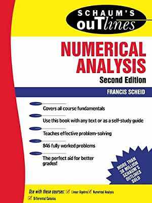 Schaum's Outline of Numerical Analysis - Paperback, by Scheid Francis ...