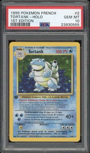 1999 Pokemon FRENCH 1st Edition Base Set Tortank-Blastoise Holo 2/102 ...