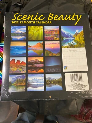 Scenery 2022 12 MONTH CALENDAR - BRAND NEW | eBay