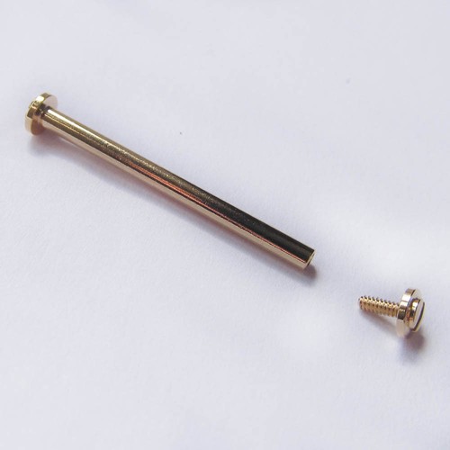 2 x WATCH STRAP SCREW BAR/LUG 1.5mm Diameter Steel or Gold Plate Sizes ...