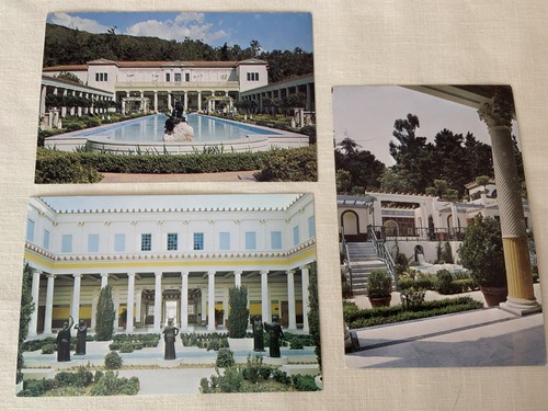 Lot Of 3 Vintage Postcards Malibu, California J. Paul Getty Museum CA ...