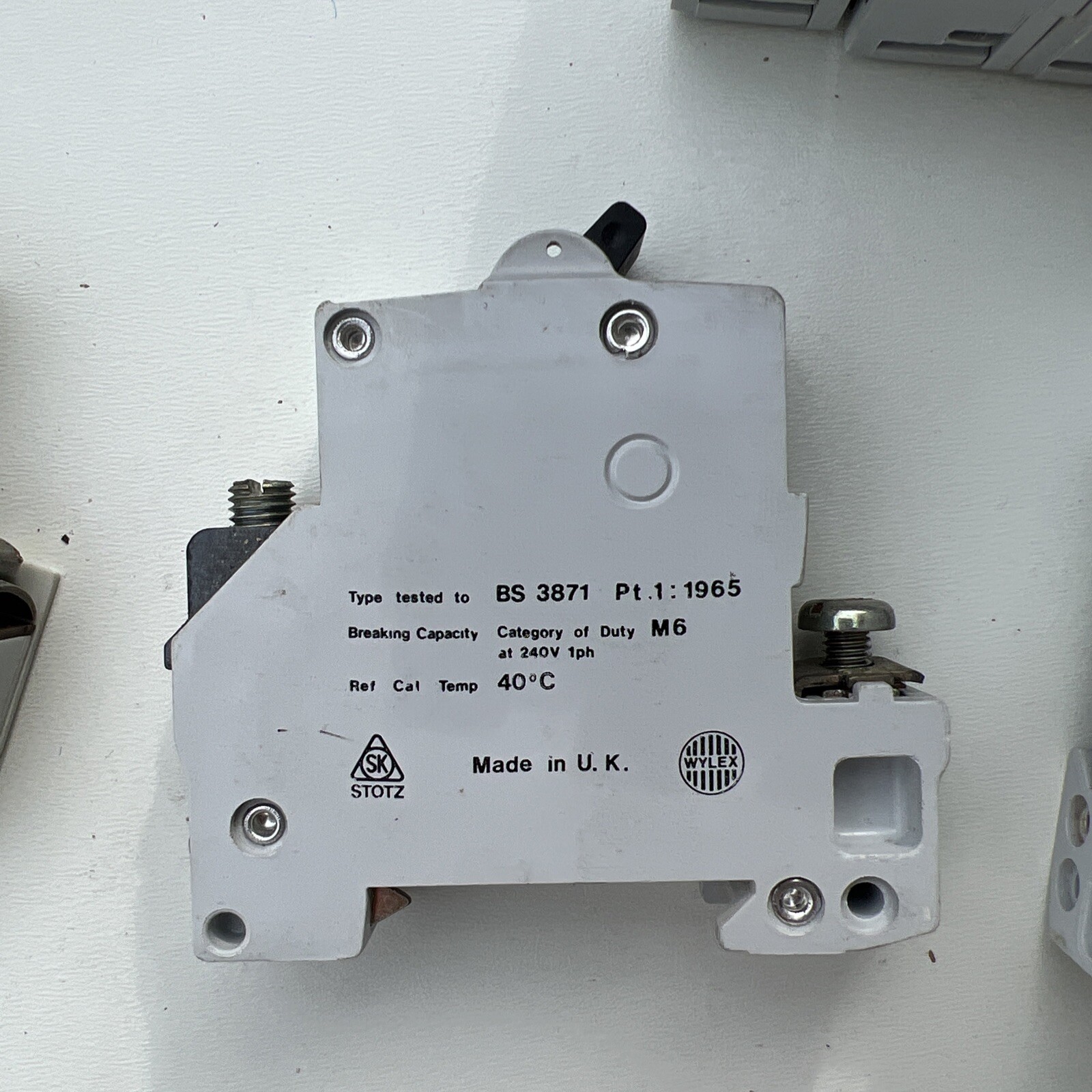 Wylex Stotz NB Type 2 / B MCB Miniature Circuit Breaker 5A 15A 20A 30A ...