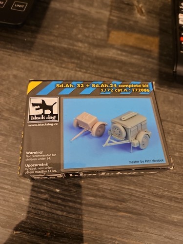 Black Dog 1/72 German Sd.Ah.32 Ammo & Sd.Ah.24 Generator Trailer Set ...