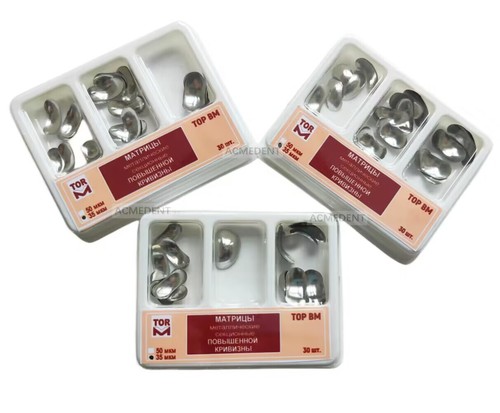 1.098DC Dental TOR VM Matrix 0.035μm Double Curve Matrices | eBay