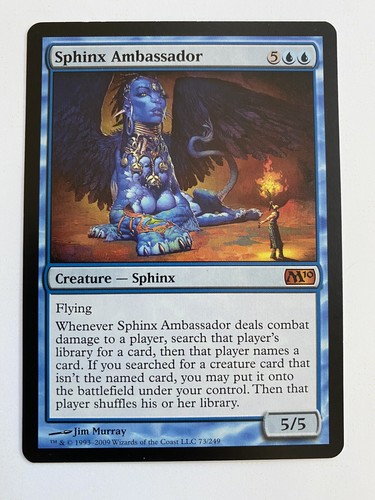SPHINX AMBASSADOR Core Set 2010 M10 MT/NM MTG Commander EDH Bribery On ...