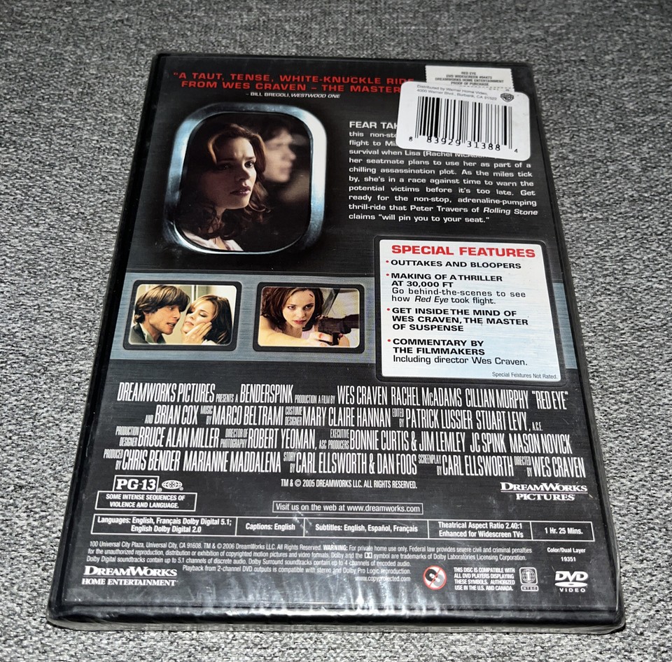 Red Eye (DVD, 2013) 883929313884 | eBay