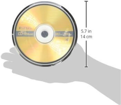 Maxell 625335 CDR-80 MUSIC GOLD CD Recordable Discs 32X 700MB 80 Min 30 ...