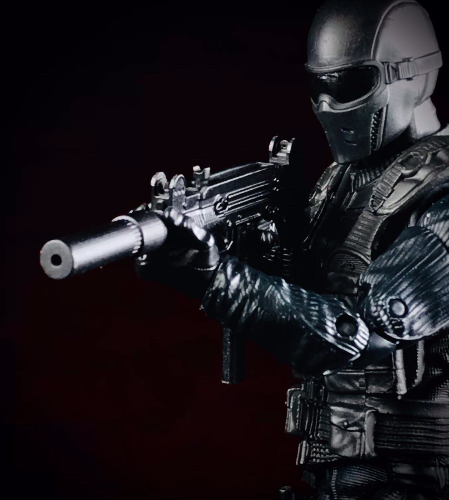 1:12 Retro UZI SMG For G.I. Joe Classified Snake Eyes Action Fig 6 ...