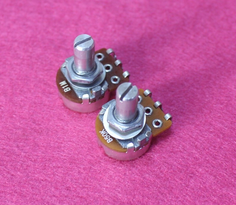 Rhythm Roller Knobs Solid Shaft Mini Pots Kit w/ Bracket For Fender ...