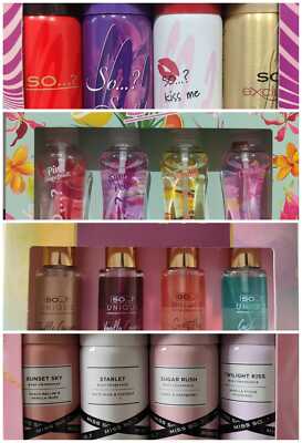 SO.....? (Body Fragrance/Miss London/Unique/Body Mist) 4 x 50 ml e ...