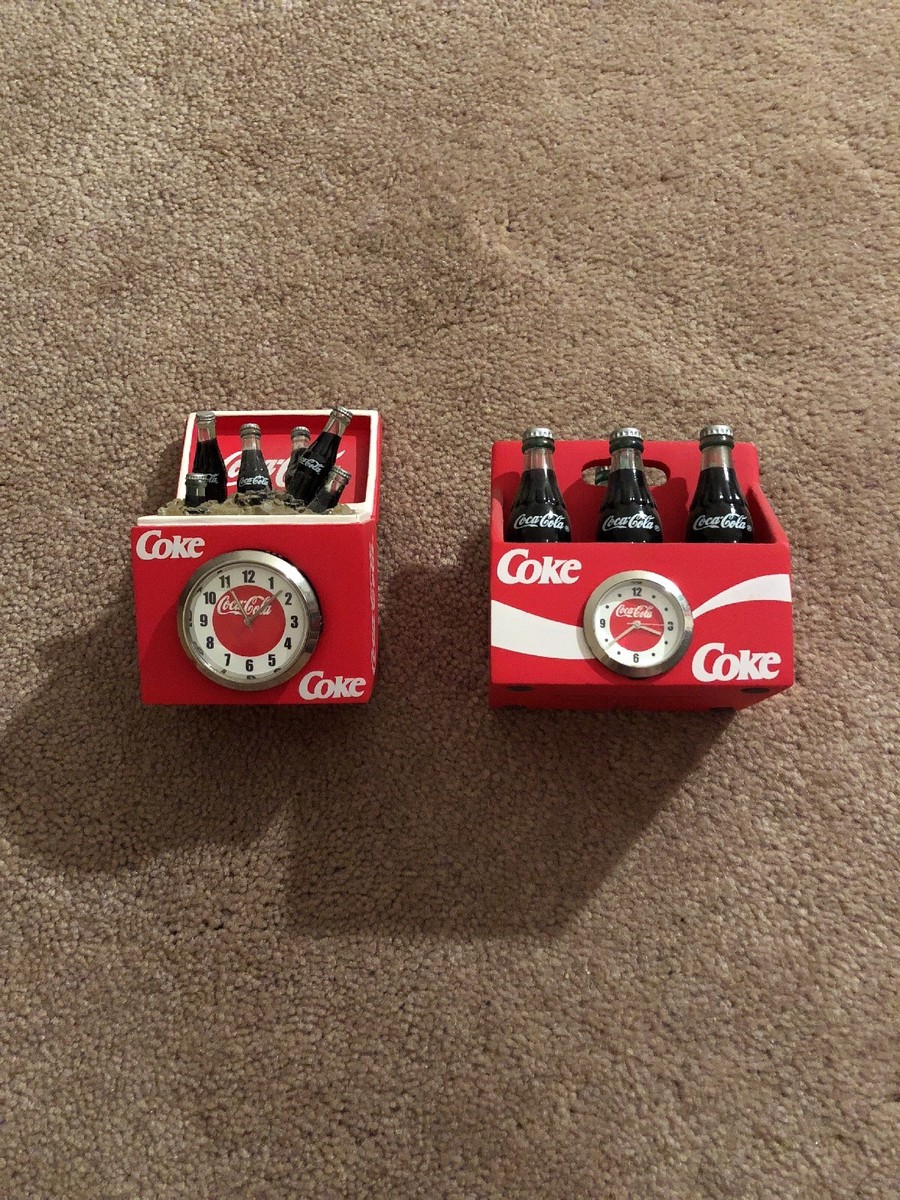 Mini Coca Cola Clocks Retro Coca Cola Nostalgic 1950s Diner Mini Clock
