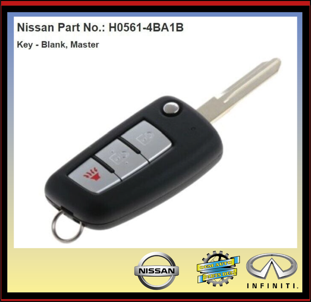 H05614BA1B Genuine Nissan Key - Blank Master H0561-4ba1b for sale ...