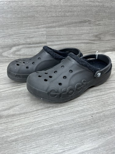 Crocs Clogs Dual Comfort Fur Lined Clogs Black Unisex Men’s 13 | eBay