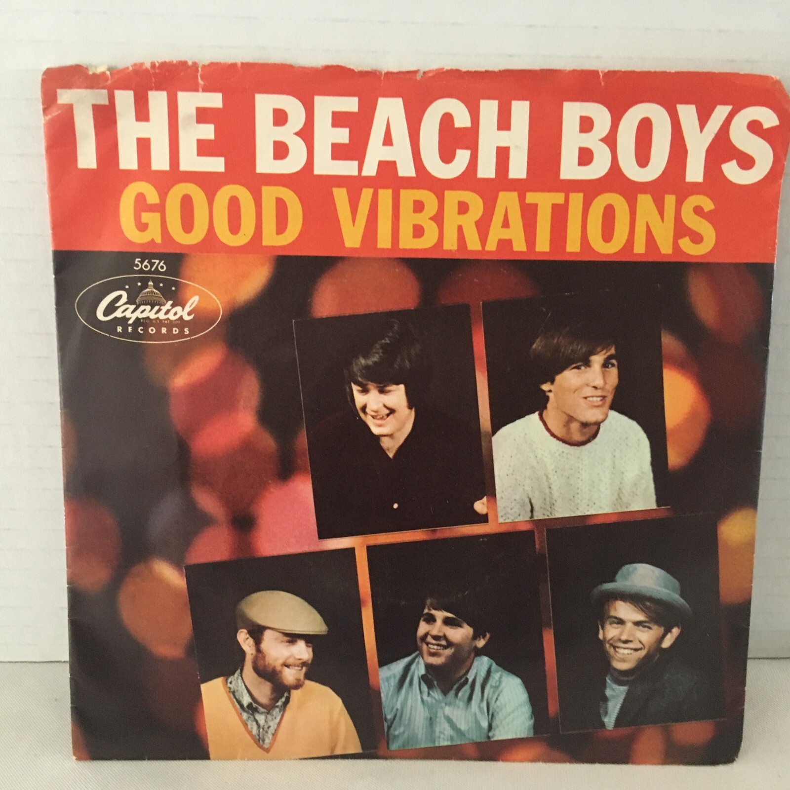 THE BEACH BOYS 7" SINGLE , GOOD VIBRATIONS / LET,S GO AWAY FOR AWHILE ...