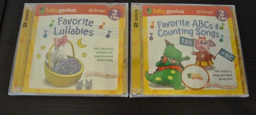 NEW BABY GENIUS Favorite Lullabies ABCs COUNTING SONGS Factory Sealed ...