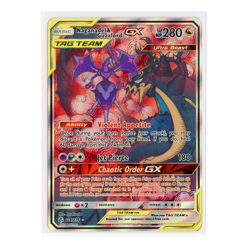 Naganadel & Guzzlord GX 224/236 Sm-Cosmic Eclipse for sale | eBay