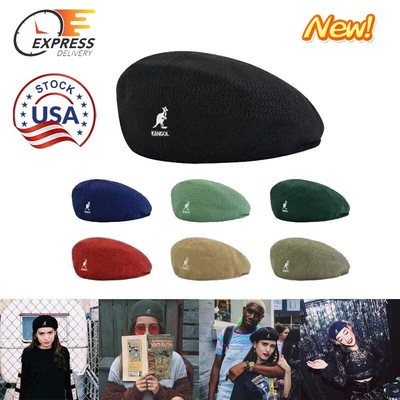 Kangol 504 Ventair Beret Hat Summer Breathable Flat Cap Woven Casual ...