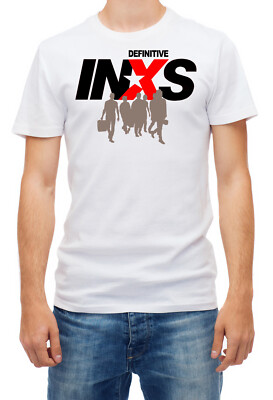 INXS DEFINITIVE Short sleeve White Men T shirt K452 | eBay