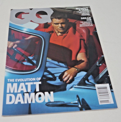 GQ Magazine October 2021 Matt Damon | eBay