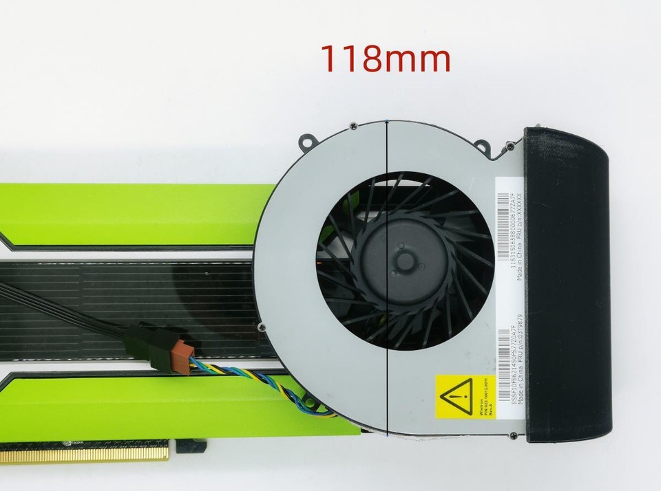 Cooling fan for TESLA NVIDIA K80 24GB GDDR5 CUDA PCI-e GPU GRAPHICS ...